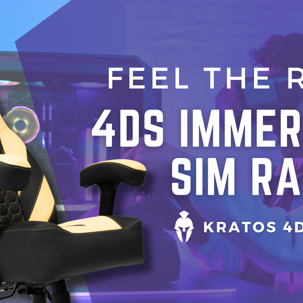 Best Gaming Chair for Sim Racing | Kratos 4D Throne with Haptic ...